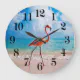 Flamingo Wall Clock | Zazzle