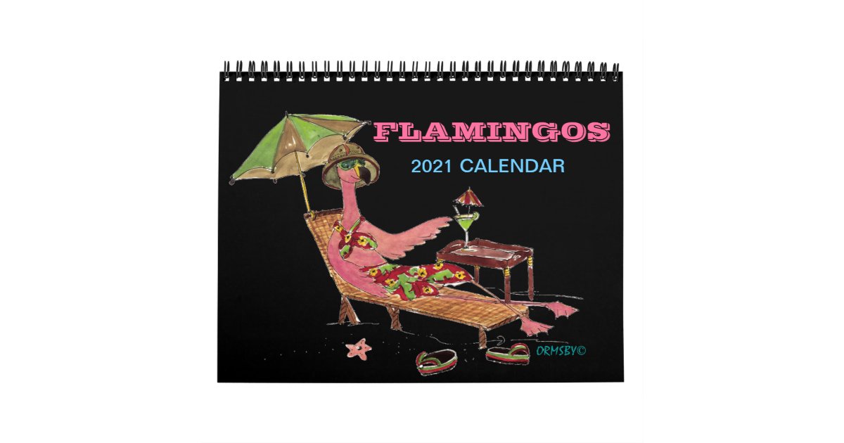 Flamingos Calendar | Zazzle