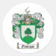 FLANAGAN FAMILY CREST - FLANAGAN COAT OF ARMS CLASSIC ROUND STICKER ...