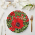 Flanders Poppy Paper Plate | Zazzle