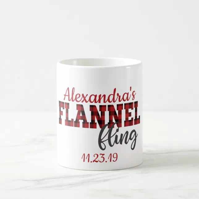 Flannel Fling Coffee Mug - Bridesmaid Gift | Zazzle