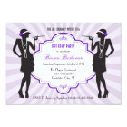 Purple Flapper Birthday Invitation | Zazzle.com