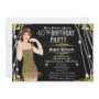Flapper Girl Birthday Invitation | Zazzle