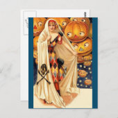 Flapper girl Halloween Postcard | Zazzle
