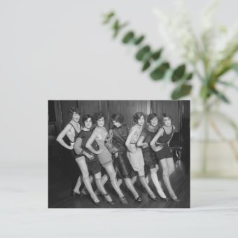 Flapper Girls: 1925 Postcard | Zazzle