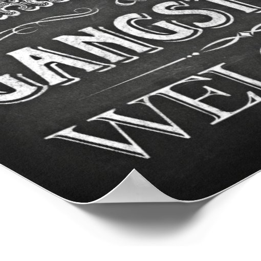 FLAPPERS GANGSTERS WELCOME Party Sign | Zazzle