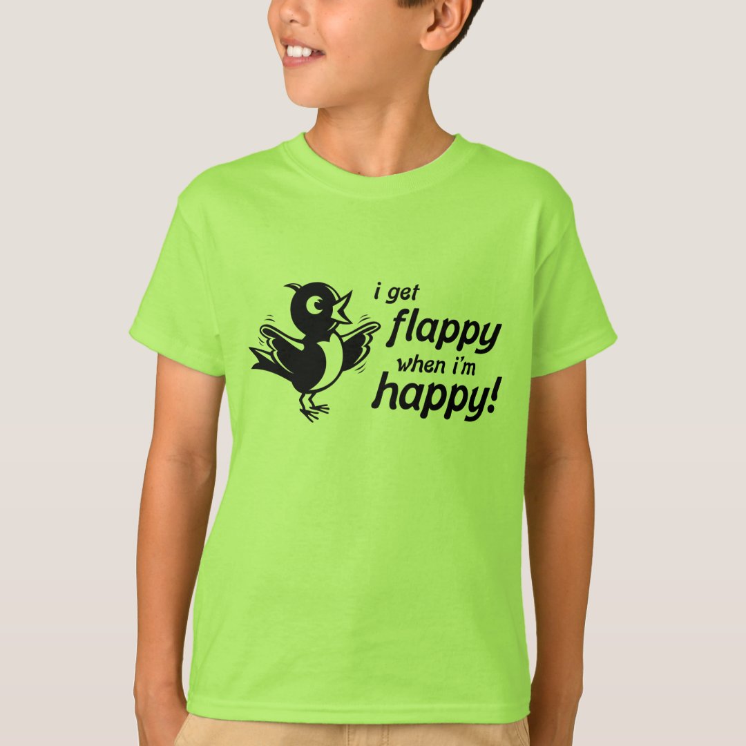 Flappy Happy T-Shirt | Zazzle