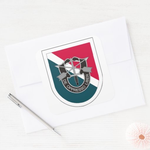 FLASH/DUI 11TH SPECIAL FORCES GRP STICKERS | Zazzle