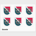 FLASH/DUI 11TH SPECIAL FORCES GRP STICKERS | Zazzle