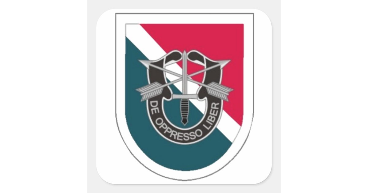 FLASH/DUI 11TH SPECIAL FORCES GRP STICKERS | Zazzle