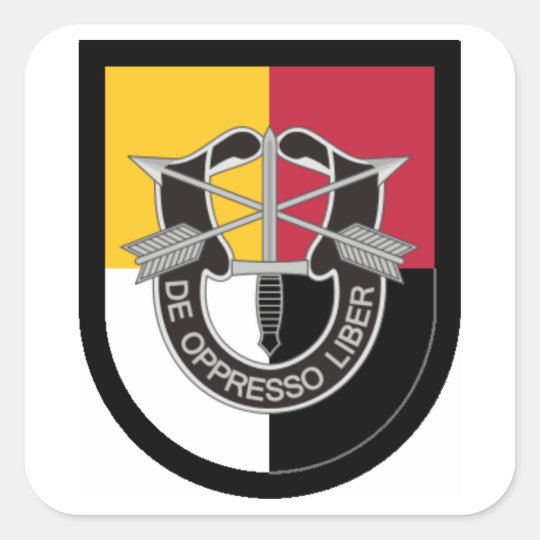 FLASH/DUI 3RD SPECIAL FORCES GROUP STICKERS | Zazzle.com