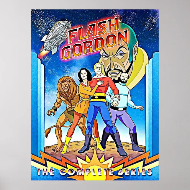 Flash Gordon Retro Fanart Poster | Zazzle