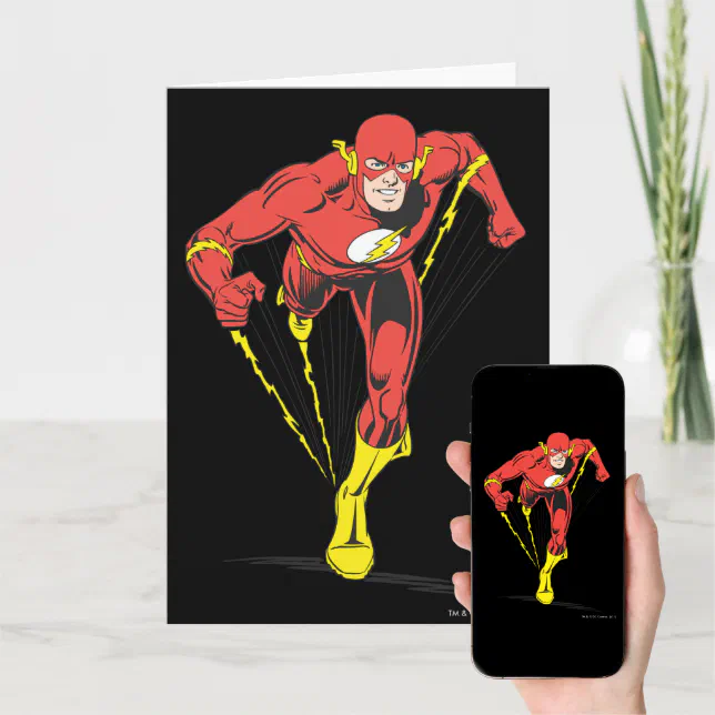 Flash Runs Forward Card | Zazzle
