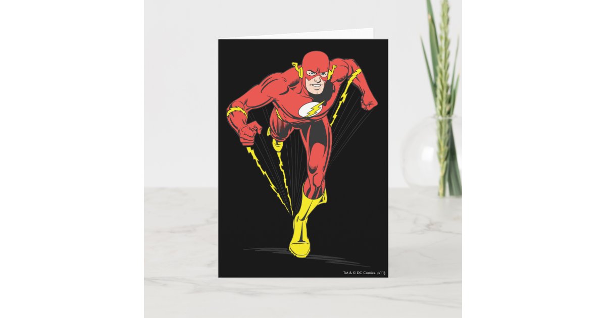 Flash Runs Forward Card | Zazzle