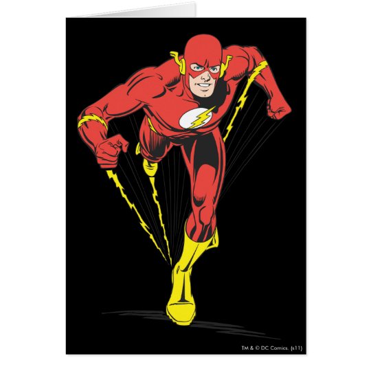 Flash Runs Forward Card | Zazzle.com