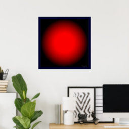 Flashing Red Bulb Optical Illusion Poster | Zazzle