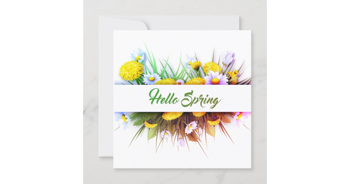 Flat Cards for Spring | Zazzle