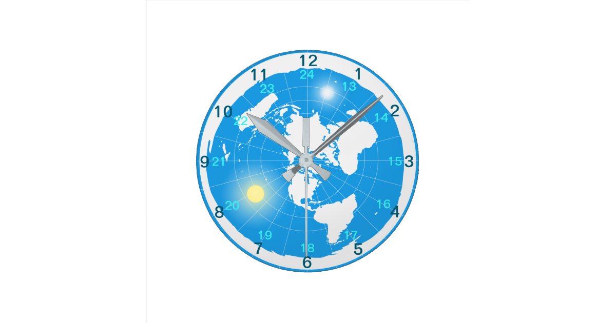 Flat Earth Clock | Zazzle