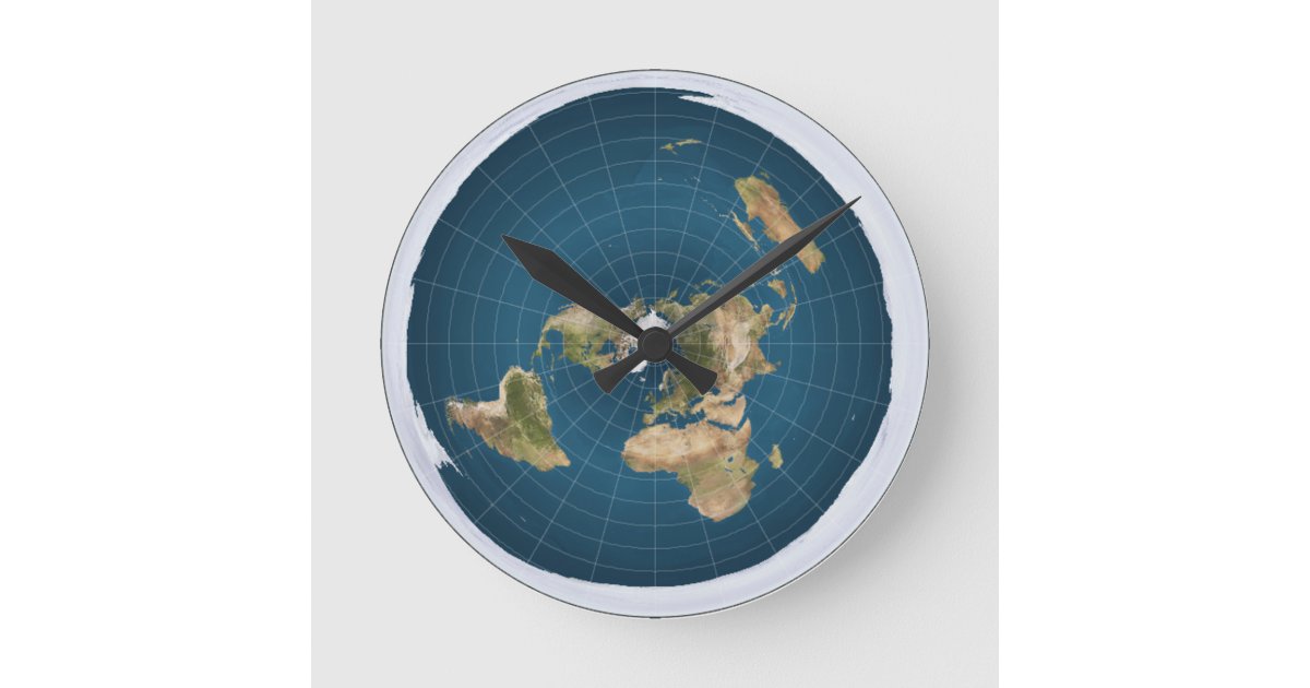 FLat Earth clock | Zazzle