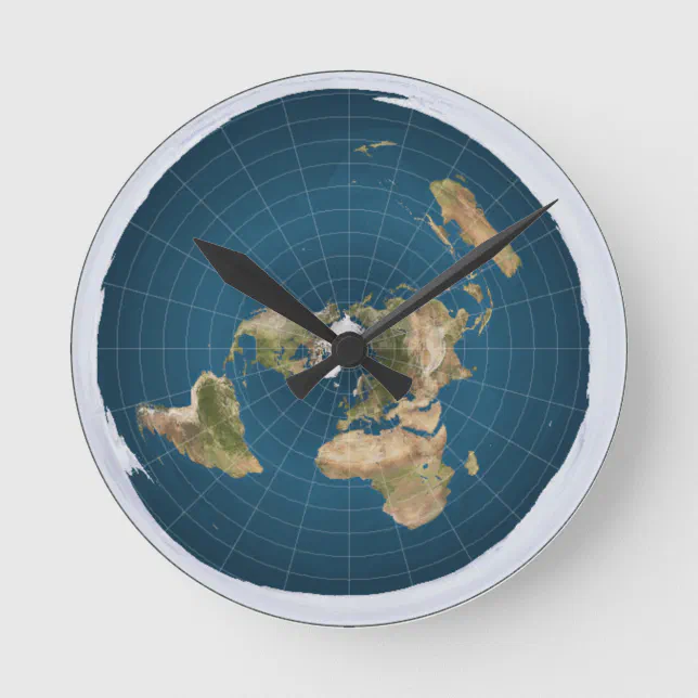 FLat Earth clock | Zazzle