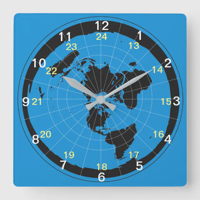 Flat Earth Clock Design | Zazzle