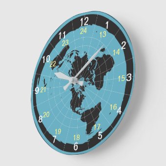 Flat Earth Clock Design | Zazzle