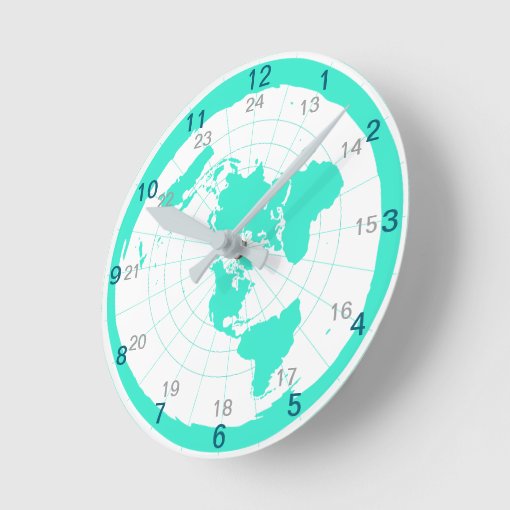 Flat Earth Clock Design | Zazzle