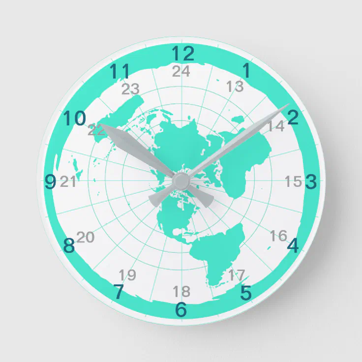 Flat Earth Clock Design | Zazzle