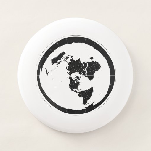 Flat Earth Frisbee Design | Zazzle