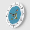 Flat Earth Large Wall Clock | Zazzle