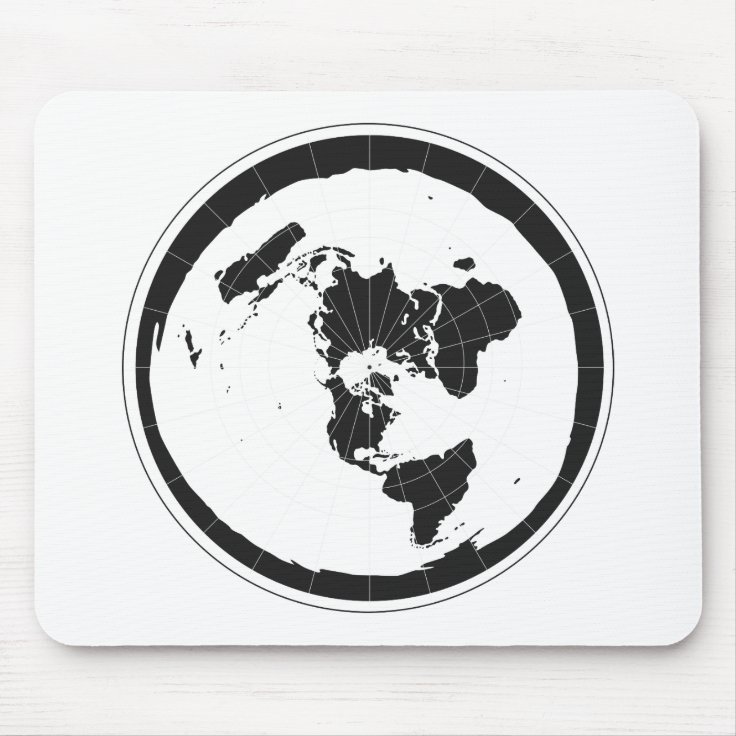 Flat Earth Mousepad | Zazzle