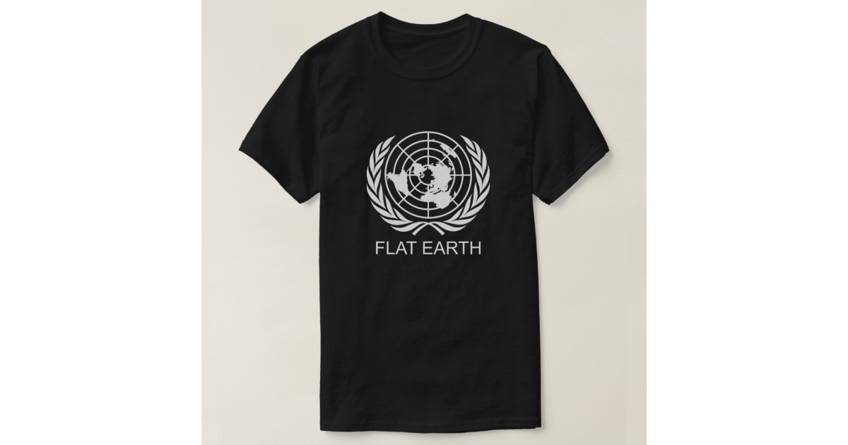 Flat Earth UN Logo Essential T-Shirt | Zazzle