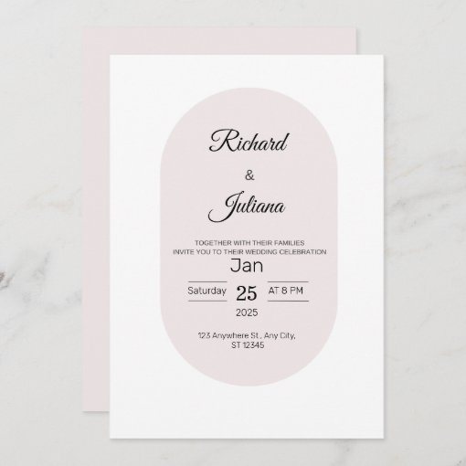 Flat Invitation, Size: 5" x 7", Paper: Matte, Enve Invitation | Zazzle