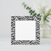 Flat Note Card-Zebra Print | Zazzle