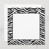 Flat Note Card-Zebra Print | Zazzle