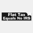 Flat Income Tax Bumper Sticker | Zazzle.com