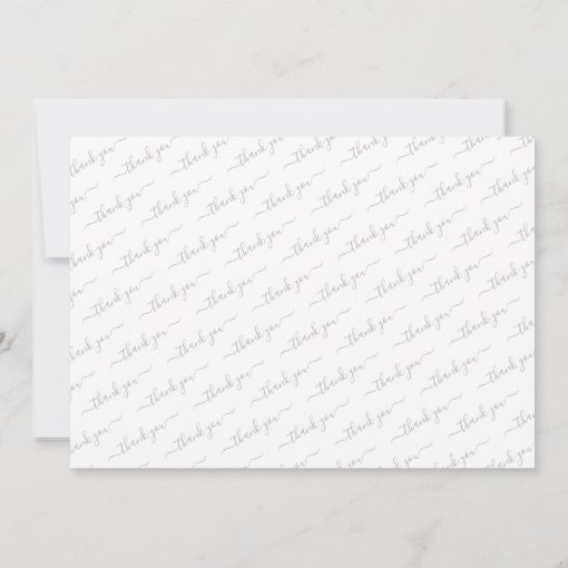 Flat Thank You Card | Zazzle