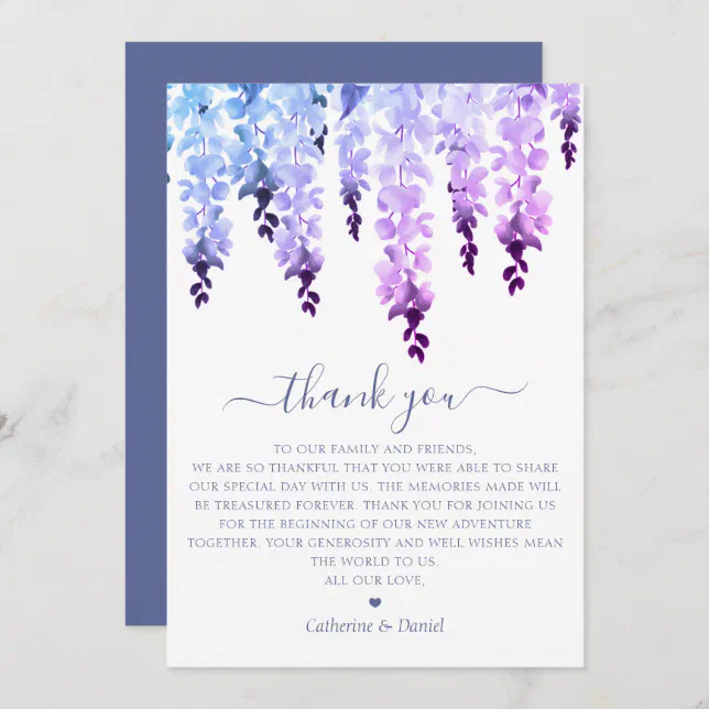 Flat Thank You Card | Zazzle