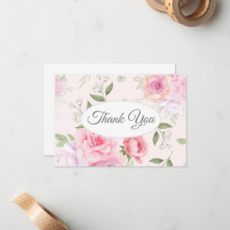 Flat Thank You Note Card | Zazzle