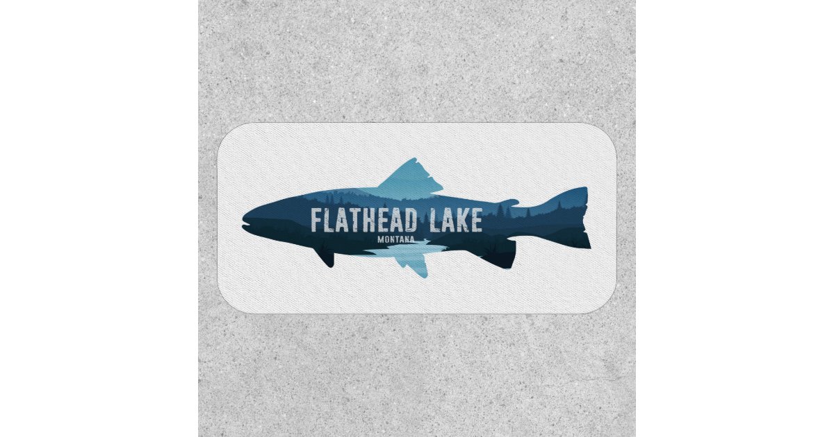 Flathead Lake Montana Fish Patch | Zazzle