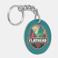 Flathead National Forest Montana Emblem Keychain | Zazzle