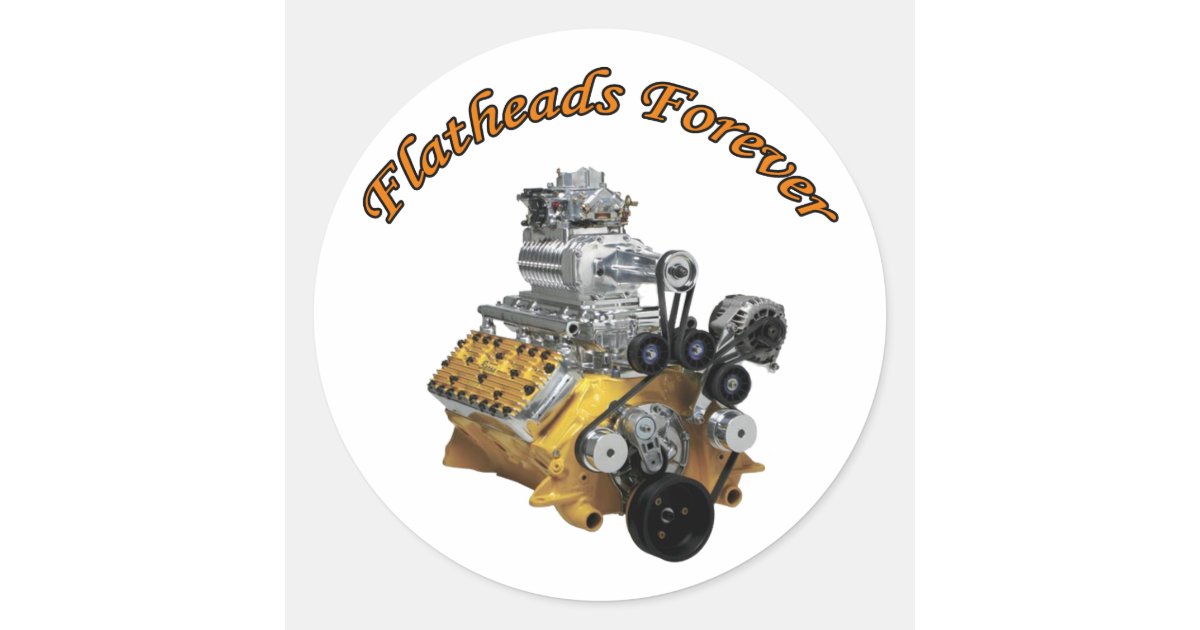 Flatheads Forever Classic Round Sticker | Zazzle