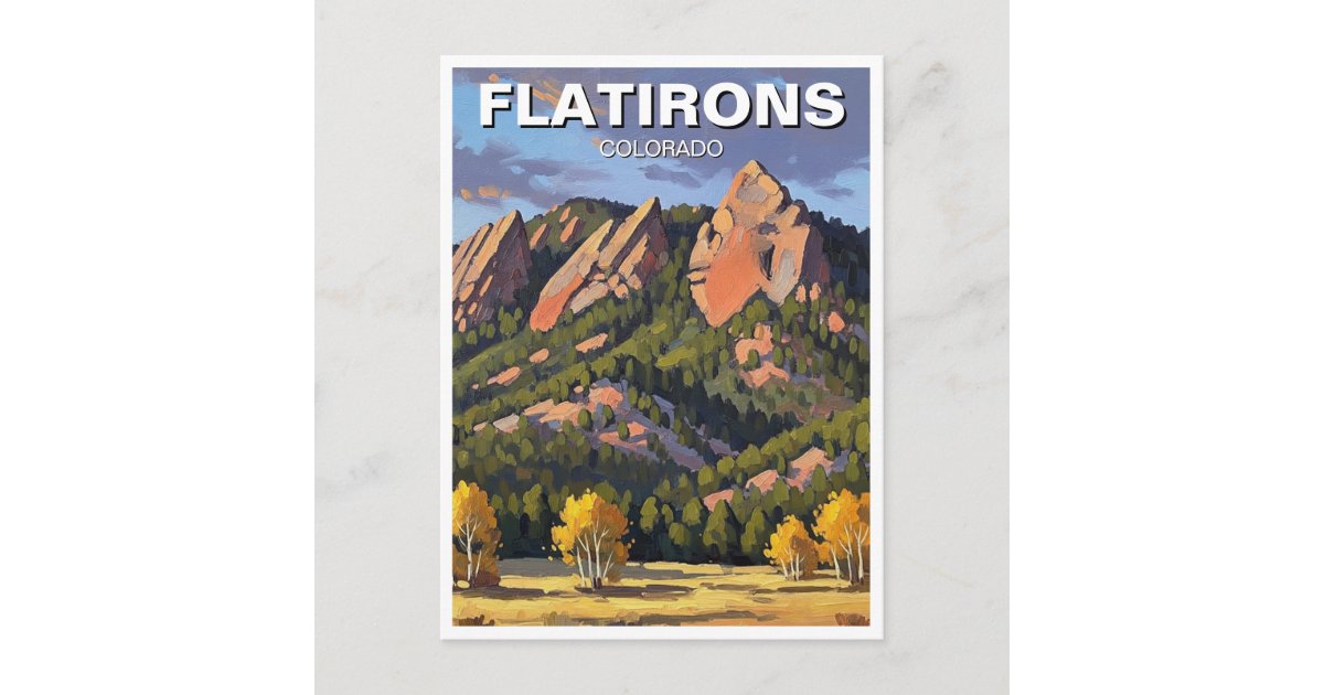 Flatirons Colorado Travel Postcard | Zazzle
