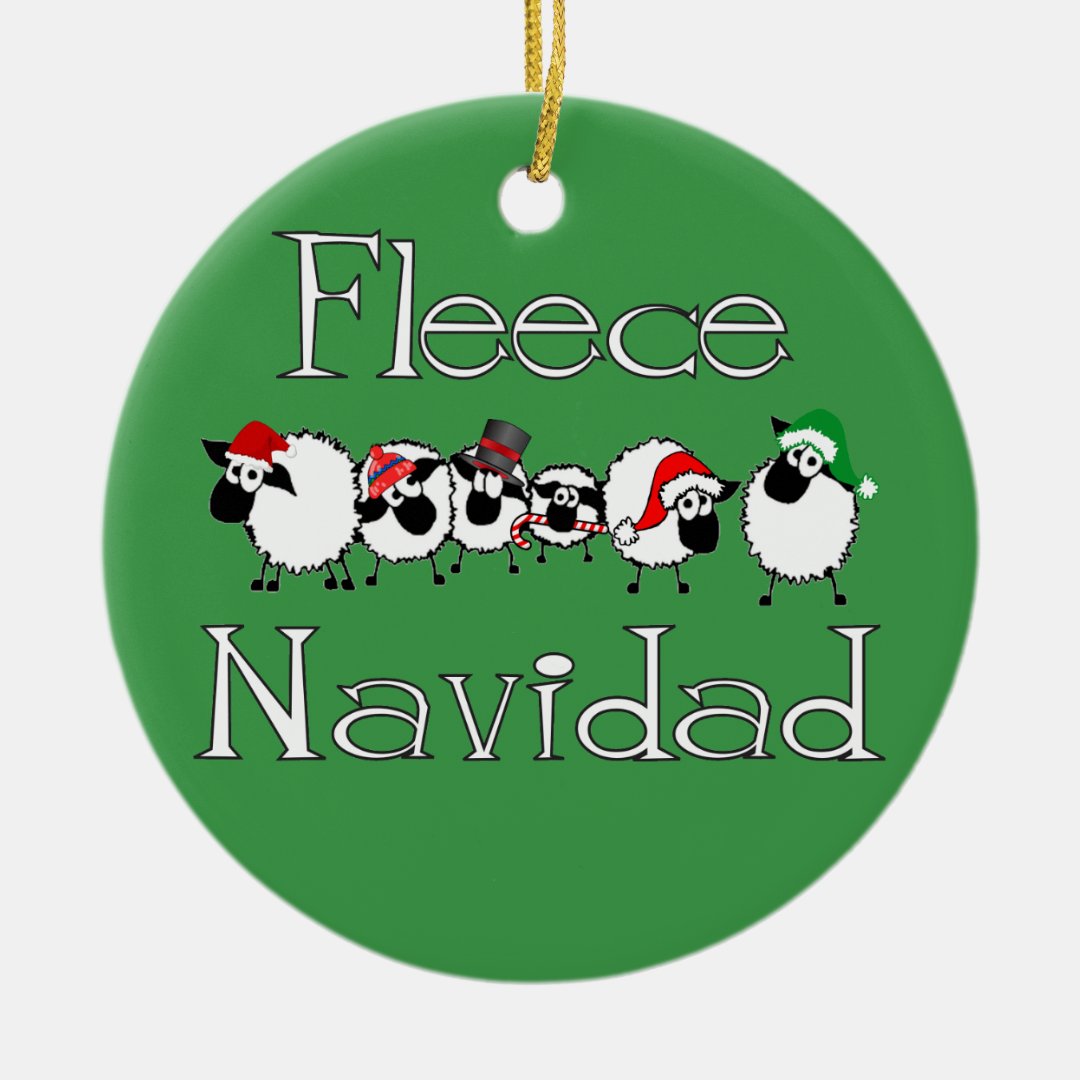 Fleece Navidad Funny Christmas Ornament | Zazzle