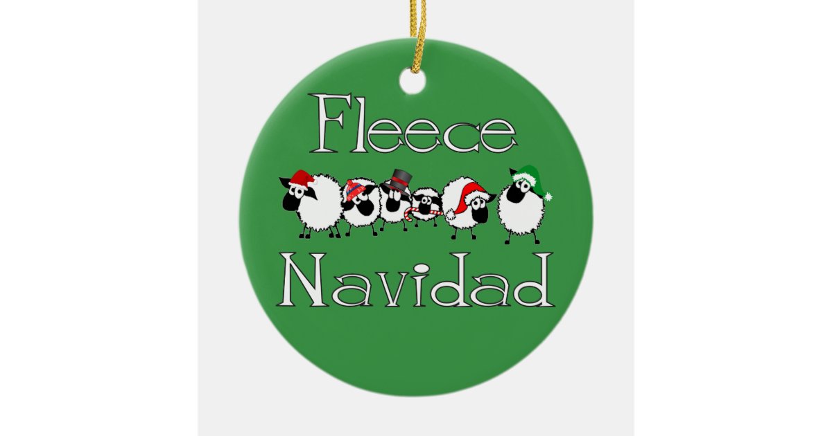 Fleece Navidad Funny Christmas Ornament | Zazzle