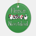 Fleece Navidad Funny Christmas Ornament | Zazzle