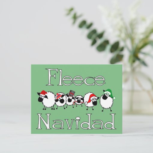 Fleece Navidad Funny Christmas Postcard | Zazzle