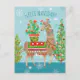 Fleece Navidad | Lovely Llamas Christmas Postcard | Zazzle