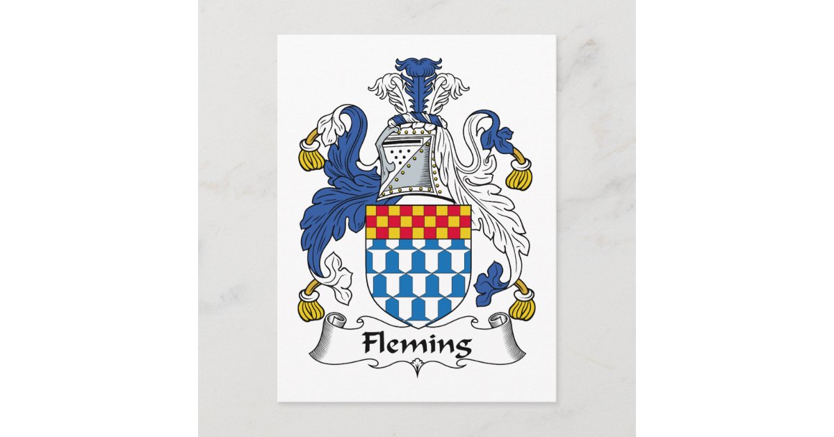 Fleming Family Crest Postcard | Zazzle