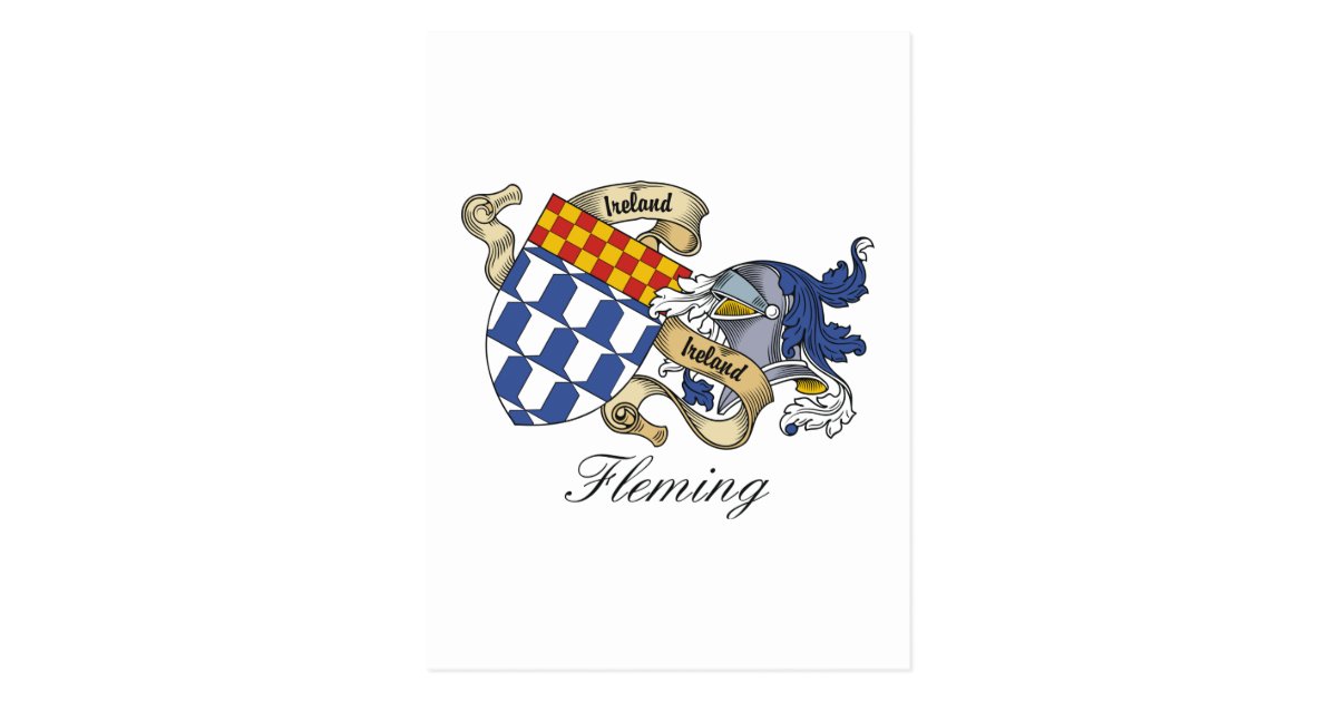 Fleming Family Crest Postcard | Zazzle.com